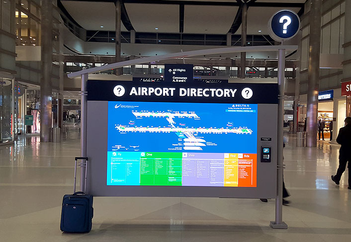 DTW Interactive Digital Signage featured in Airport Improvement magazine - Arora Engineers