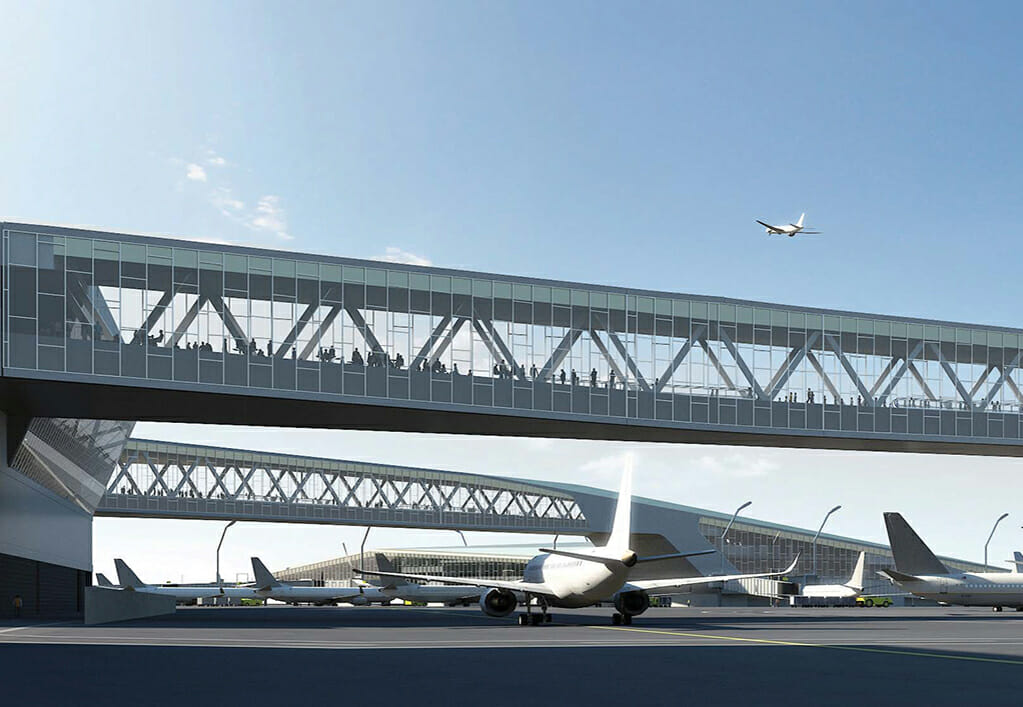 LGA_Apron and Pedestrian Bridge_slideshow - Arora Engineers, Inc.